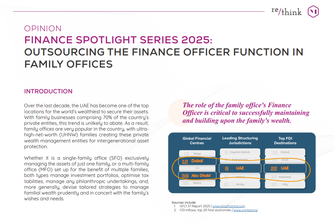 Outsourced SFO Finance Officer Role - M/HQ